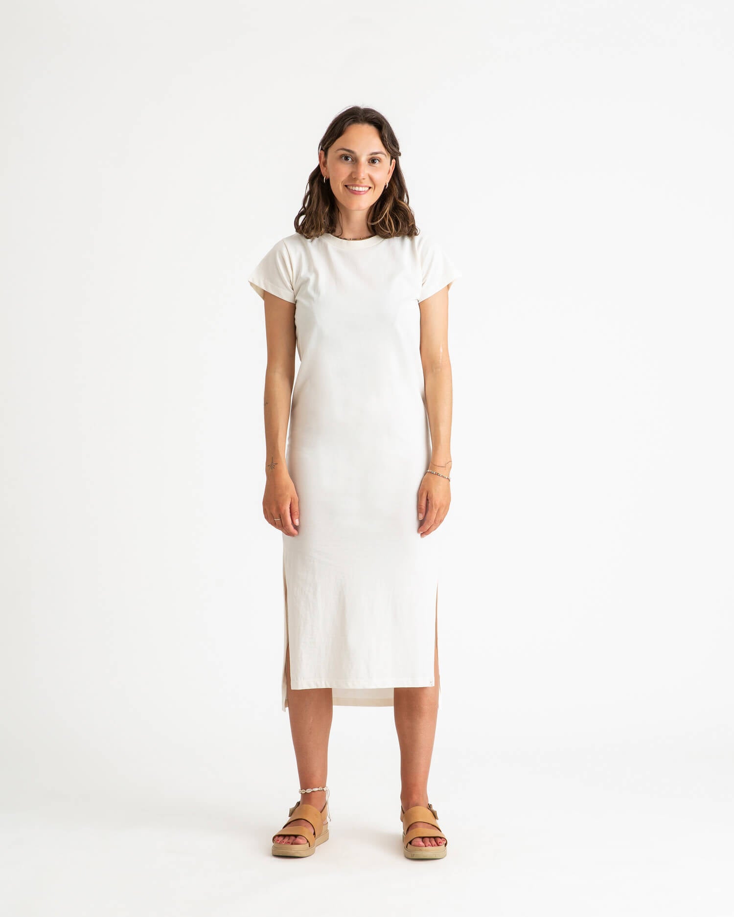 Tee Dress chalk | Matona